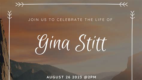 Fundraiser By Danielle Stitt Donate In The Memory Of Gina Stitt