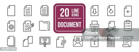 문서 줄 아이콘 편집 가능한 획 웹사이트 마케팅 디자인 로고 앱 템플릿 Ui 등 벡터 그림입니다 쓰기에 대한 스톡 벡터 아트 및 기타 이미지 Istock