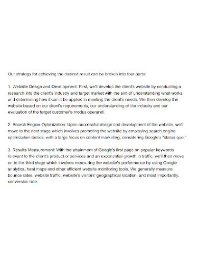 Free 17 E Commerce Proposal Samples [ Project Website Restaurant ]