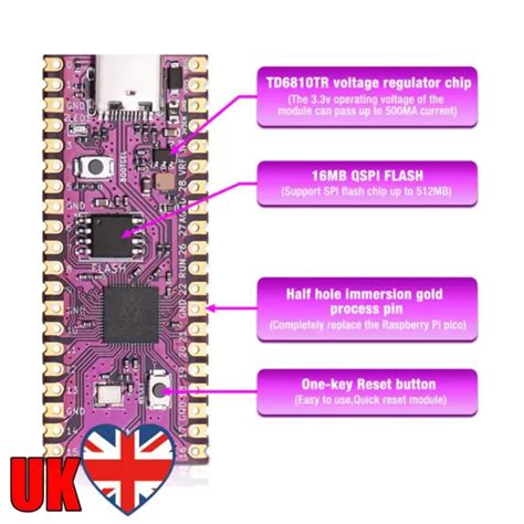 Pico Boot Board Dual Core Sd2sp2 Modulo Lettore Di Schede Per Raspberry