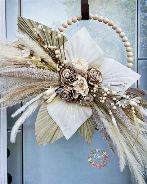 Boho Beaded Hoop Wreath Artofit