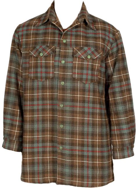 1950s Wool Flannel Shirt Jacket Gem