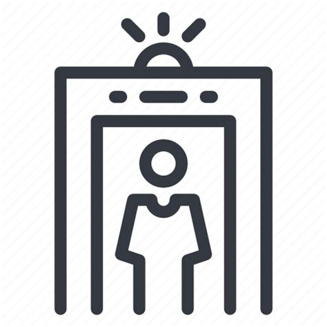 Security Checkpoint Body Scanner Airport Icon Download On Iconfinder