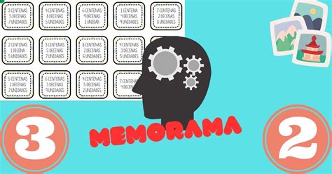 Juego de memorama Descomposición númerica Material Digital