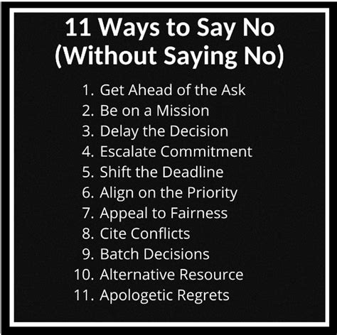 No Vember 11 Ways To Say No Without Saying No The Twenty Percenter