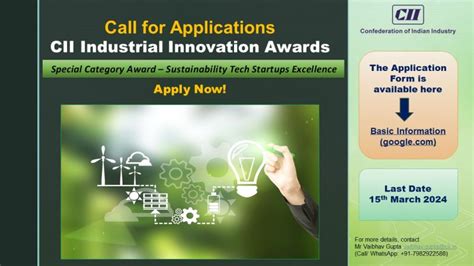 Cii Technology On Linkedin Ciiinnovationawards Sustainability