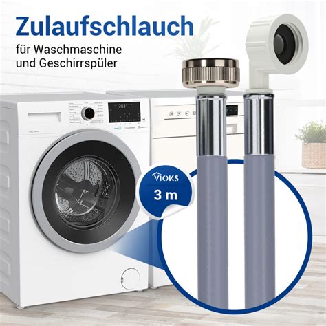 Zulaufschlauch Aquastop 3 m 90C für Waschmaschine Geschirrspüler kaufen