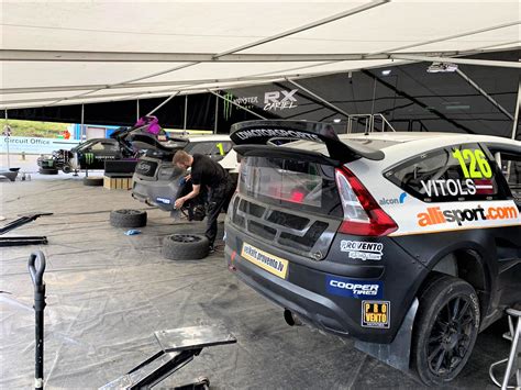 Rallijkross Roberts Vītols Debitē Supercar Foto Autocrosslv