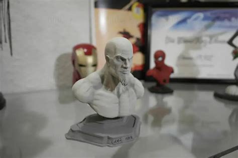 Kratos Bust 3d Print Model Epic God Of War Statue For Collectors