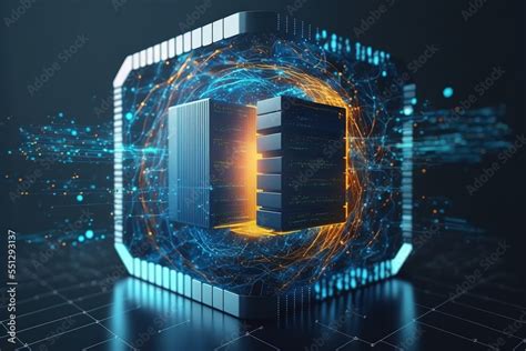 Big Data Concept Digital Neural Network Business Woman Hand Touching Introduction Of Artificial