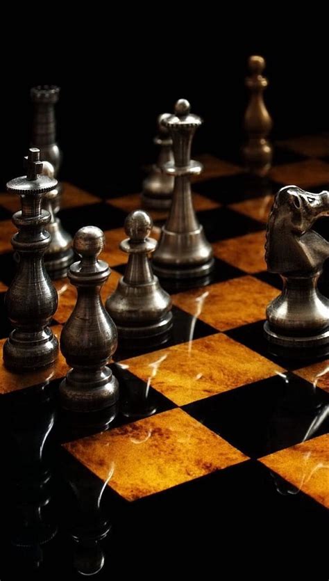 Chess Board With Pieces Wallpaper