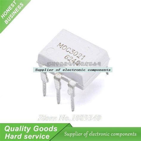 20pcs Moc3021 Dip Optocoupler Dc Input Triac Thyristor Output New