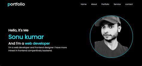 Sonu Kumar On Linkedin Webdevelopment Intern2023 Portfoliowebsite Bharatintern Github