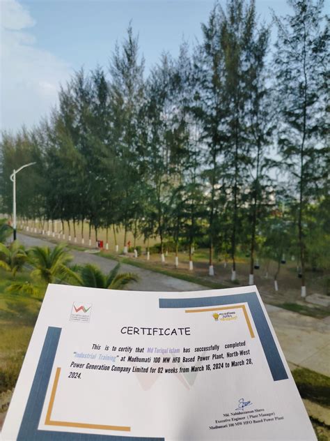 Md Toriqul Islam On Linkedin Induatrial Training At Nwpgcl