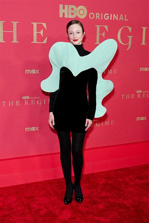 Andrea Riseborough Wore Jeremy Scott Couture To The Regime New York