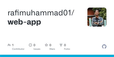 GitHub Rafimuhammad Web App