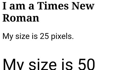html me font style size color alignment