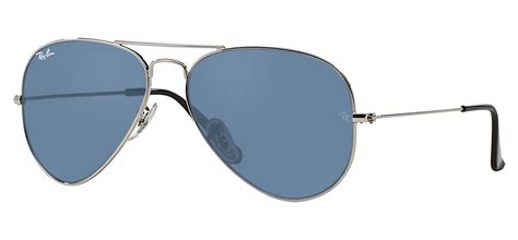 Ray Ban Rb3025 Aviator Prescription Sunglasses Silver Blue