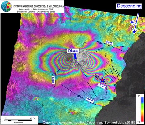 Sentinel 1 Etna 数据的干涉分析 22 年 28 月 12 18 日：初步报告