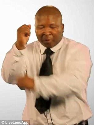 Mandela Memorial Sign Language Interpreter Stars In Livelens Ad Campaign Daily Mail Online
