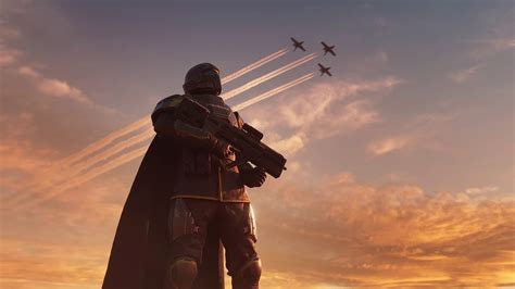 1840x4089 Resolution Hd Gaming Helldivers 2 Soldier Sunset 1840x4089