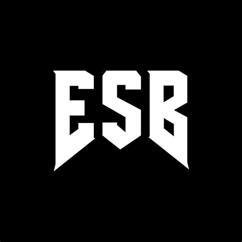 Premium Vector Esb Letter Logo Design For Technology Company Esb Logo