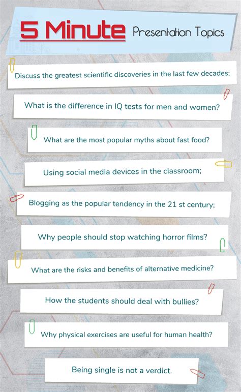 5 Minute Presentation Topics Class Presentation Topics Just A Minute