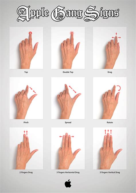 infographic apple gang signs boing boing