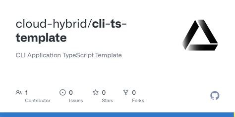 Github Cloud Hybridcli Ts Template Cli Application Typescript Template