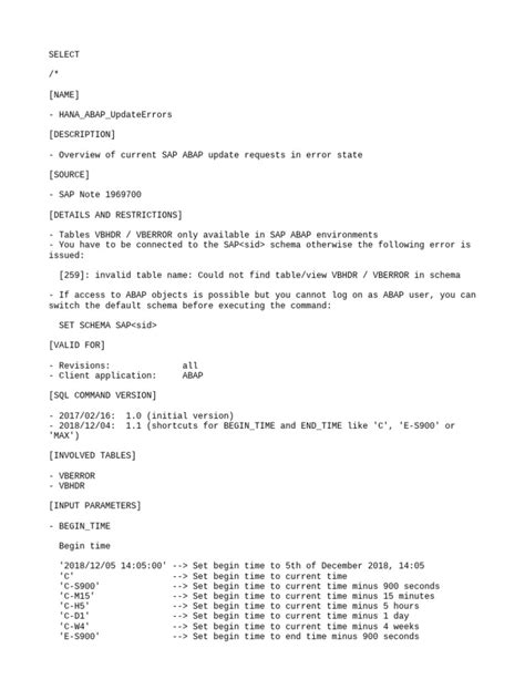 Hanaabapupdateerrors Pdf Computing Platforms System Software