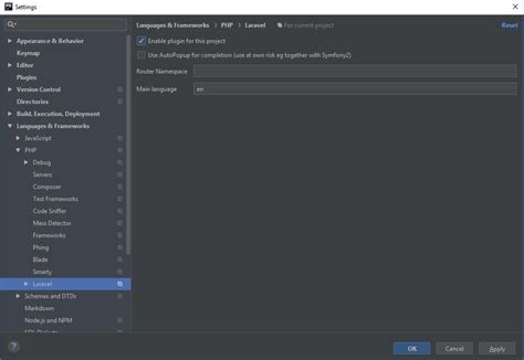 Phpstorm Laravel