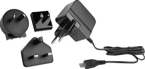 Hnp 12i Musbl6 Usb Charger 5 V 2 4 A Micro Usb Exhangeable Plug At