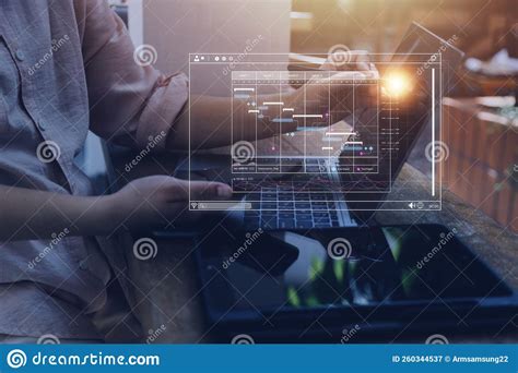 analyst working with computer in business analytics and data management