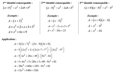 Calcul Littéral 3ème Cours Et Exercices Corrigés