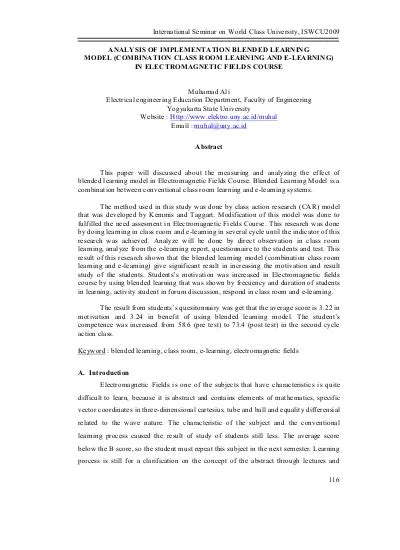 Analysis Of Implementation Blended Learning Model