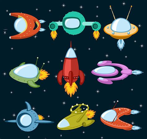 卡通宇宙飞船 素材中国sccnn