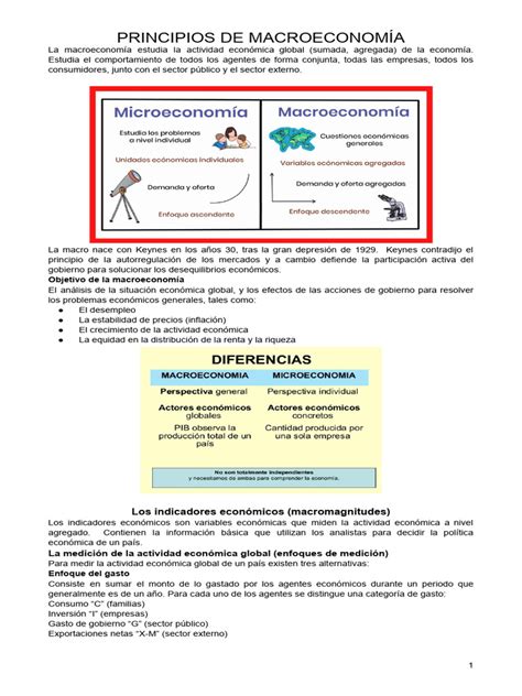 Principios De Macroeconomía Pdf Macroeconómica Producto Interno Bruto