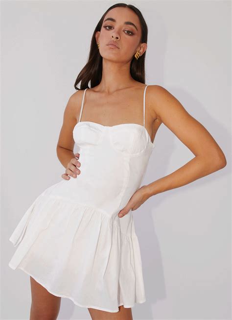 Endless Summer Mini Dress White Peppermayo