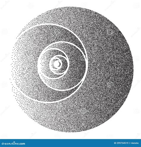 Big Golden Ratio Stippled Circles Visualization Of Fibonacci Sequence