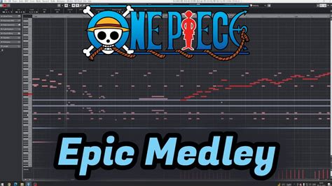 One Piece OST Epic Medley Midi Visualization YouTube