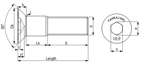 Csk Socket Bolt Csk Screw Sizes Types And Uses