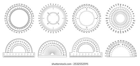 Full Circle Protractor Template Printable