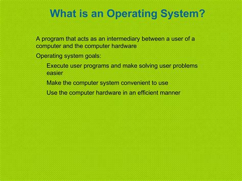 Operating System Notes Ch1 Ppt Operating Systems Computer Software And Applications
