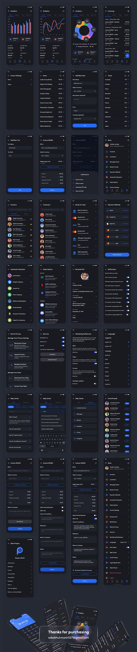Payza Finance E Wallet And Online Payment App Ui Kit Behance