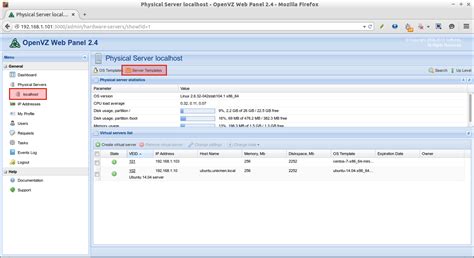 Openvz Web Panel Managing Openvz Containers Graphically Unixmen