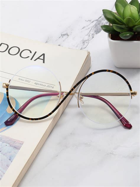 Round Frame Anti Blue Light Eyeglasses In 2024 Fashion Eye Glasses