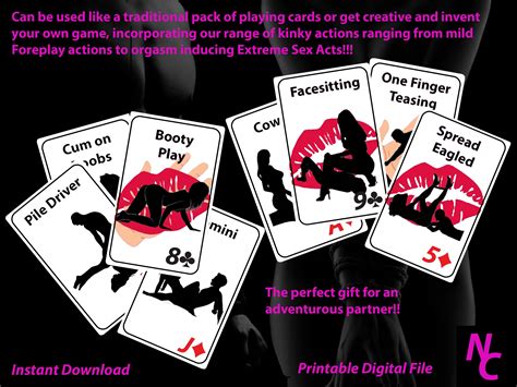 Foreplay Sex Position Playing Cards Etsy