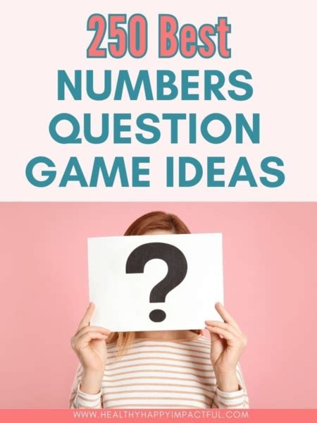 250 Best Numbers Question Game Ideas 2025