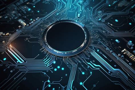 Premium Ai Image Abstract Futuristic Circuit Board Illustration High Computer Digital