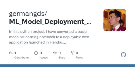 github germangds ml model deployment heroku in this python project